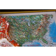 Raised Relief Base Map Of United States - Walmart.com