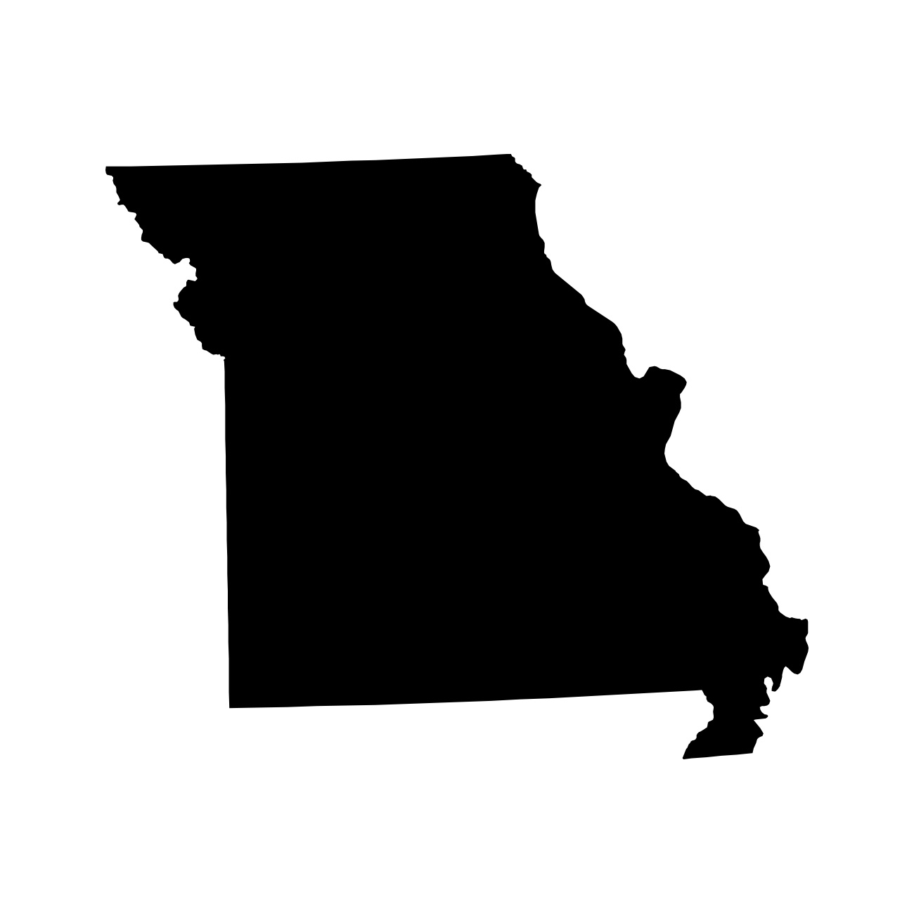 Missouri Shaped Sticker Decal Die Cut - Self Adhesive Vinyl ...