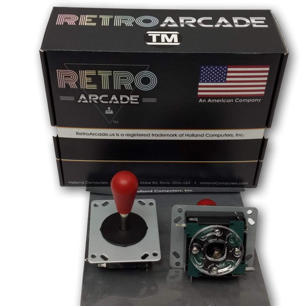 One RetroArcade.us Competition Style Arcade Joystick RED Top 4 or 8 Way ...
