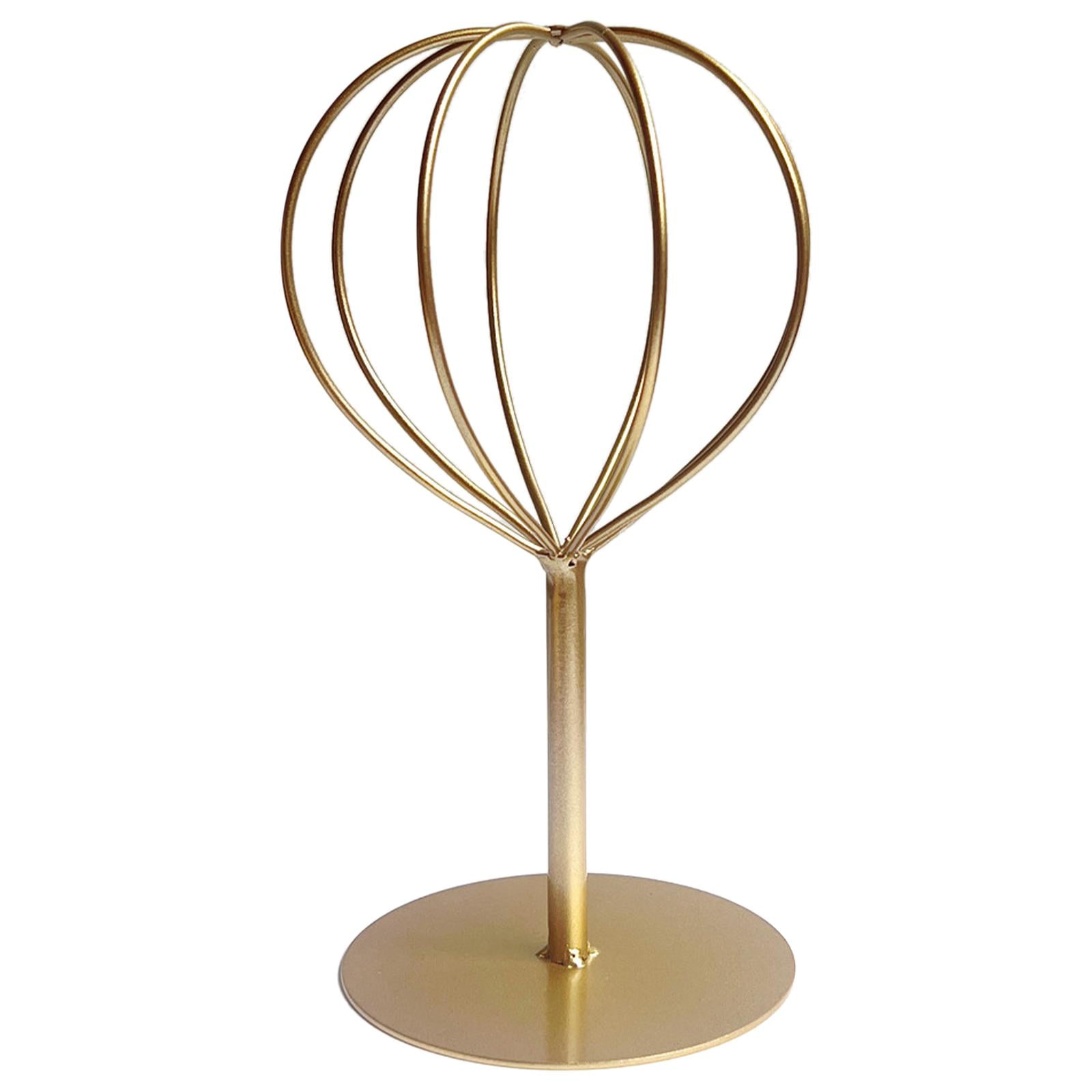 Display Stand Metal Hollowed Out Freestanding Stable Hat Stand Display ...