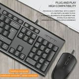 Suproot USB Wired Mouse Keyboard Set, 1200dpi Mice Mechanical Feeling ...