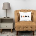 3drose, Coach, Black Letters with Basketball on White Background, 16x16 ...