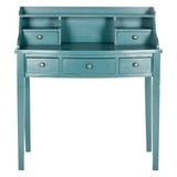 SAFAVIEH Landon 5-Drawer Writing Desk Henna Brown - Walmart.com