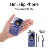 Coollooc Mini Flip Mobile Phone 2 SIM Card Small Display Foldable Cell ...