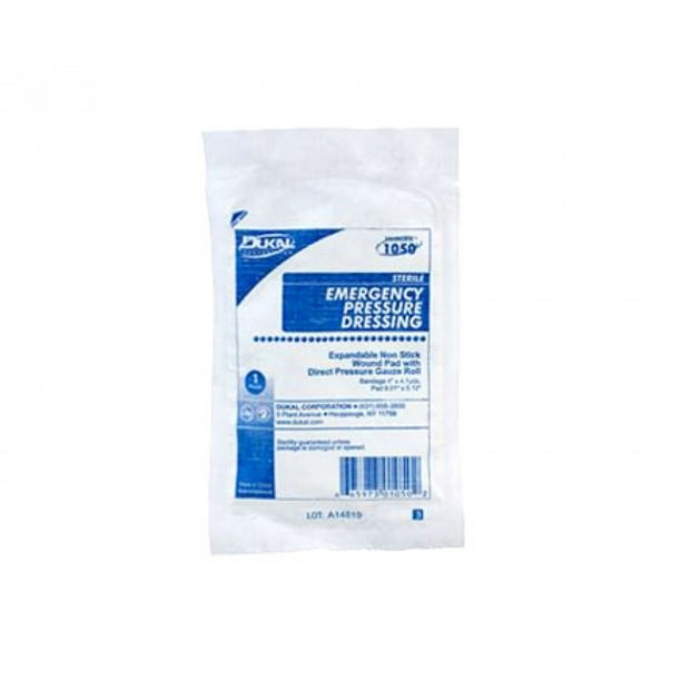 Emergency Pressure Dressing, Sterile, 50 Packs/Case - Walmart.com