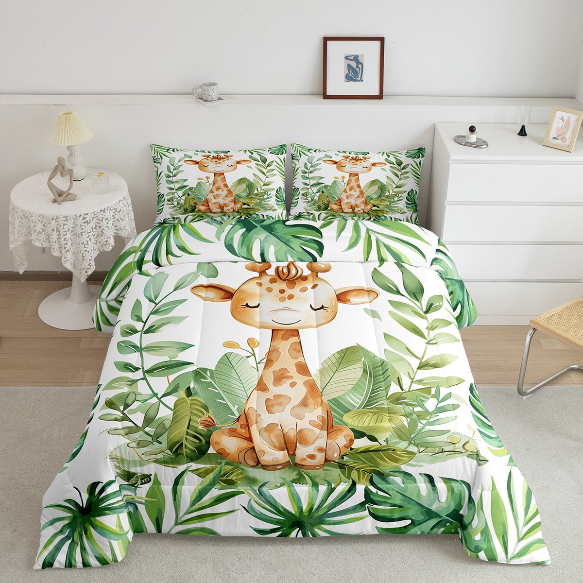 Click here for Erosebridal Cartoon Giraffe Bedding Twin Comforter... prices