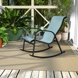Betcozy Outdoor Mesh Rocking Chair, Steel Rocker Seating for Front ...