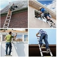 Bowoshen 8.5FT Heavy Duty Stainless Steel Telescopic Ladder ...