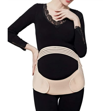 Maternity Belt Pregnancy Support Belt Lumbar Back Support Waist Band Belly Bump Brace, Relieve ...