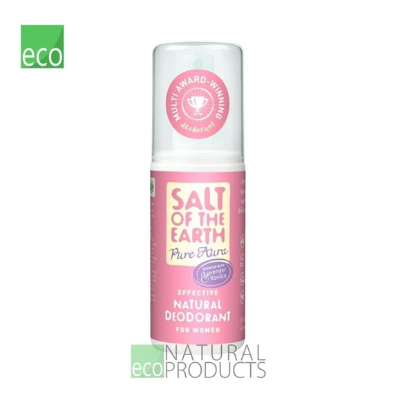 Salt of the Earth Body Deodorizer, Pure Aura Lavender & Vanilla Natural ...