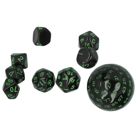 Polyhedral Dice Set, 3 Sides To 100 Sides Table Game Dice Small Size ...