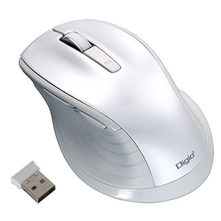 DIGIO2 FLINE 5 button Blue LED Mouse Large wireless silence White 48418 ...