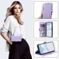 Crossbody Wrist Strap Flip Phone Case for Google Pixel 9a, Girls PU ...
