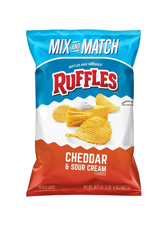 Cheddar and Sour Cream Ruffles in Chips - Walmart.com