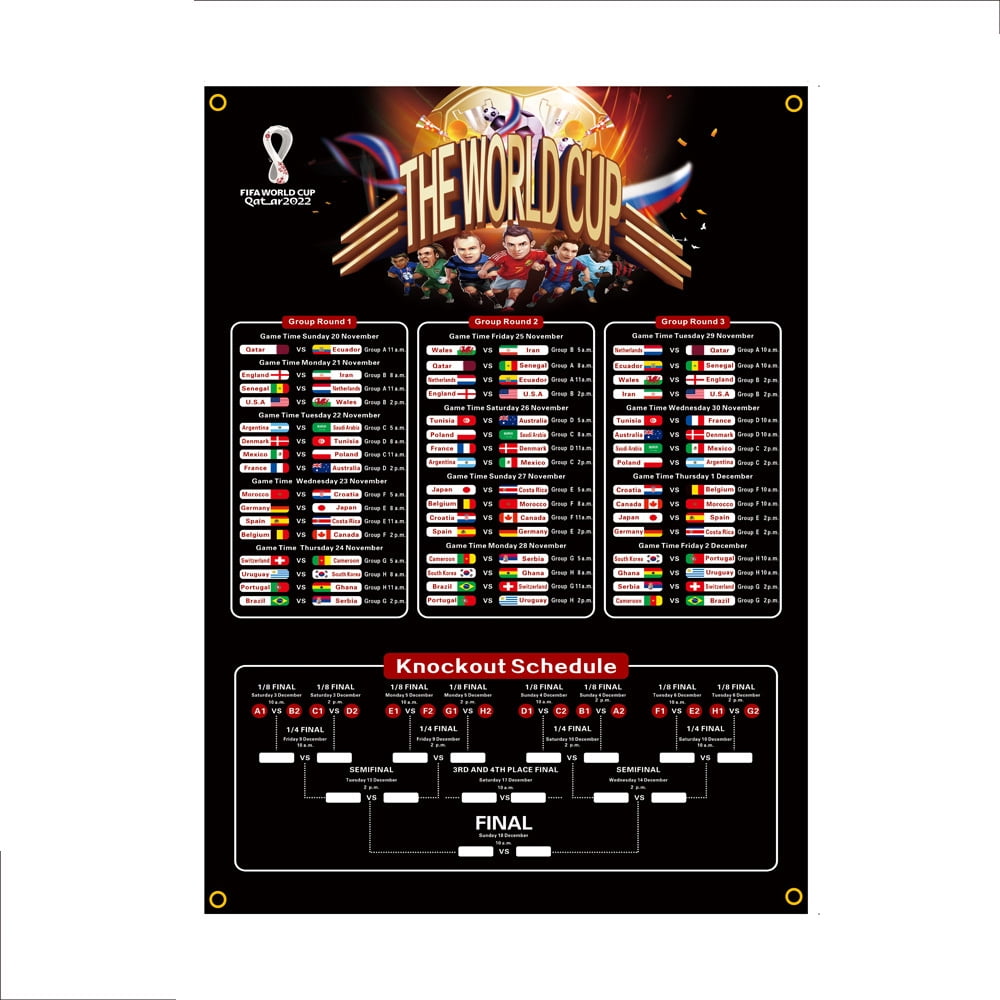World Cup 2022 Wall Chart