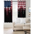 Abstract Art American Flag Blackout Curtains for Bedroom/Living Room ...