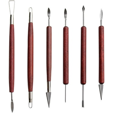 6PCS Pottery Plastic Scraper Tools Set Clay Sculpture Pottery Clay ...