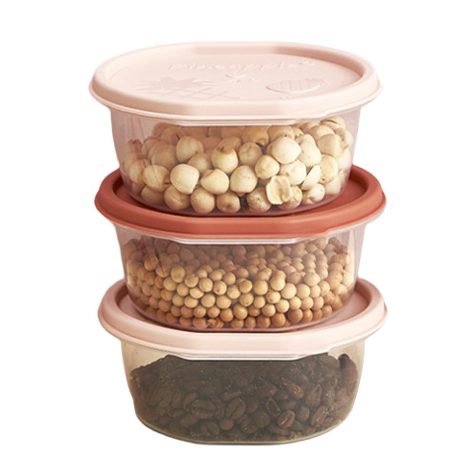 Manunclaims 3Pcs Refrigerator Storage Box Stackable Food Grade High ...