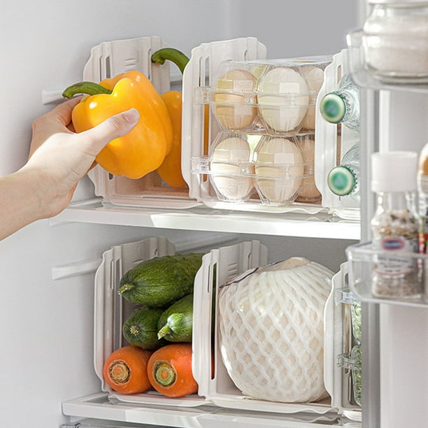 Refrigerator Partition Plastic Cabinet Divider Anti-slip Adjustable ...