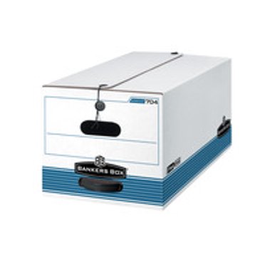 Bankers Box, FEL00724, Bankers Box R-Kive Storage Boxes, White,Blue ...