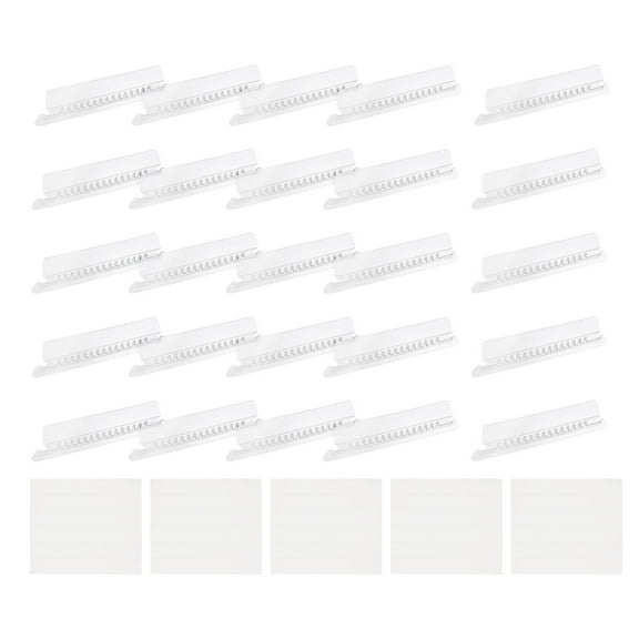 Hanging File Folder Tabs (3 Pack), 1/5 Cut Clear Plastic Index Tabs - 2 ...