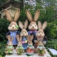 【35cm Straw Rabbit】Handmade Craft Home Decoration Rustic Style Vintage ...