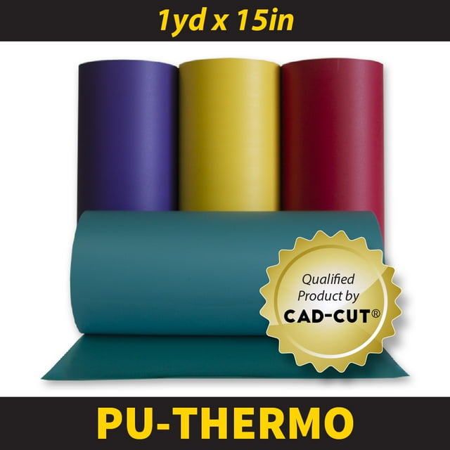 CAD-CUT Thermo-FILM Heat Transfer Vinyl 15" x 36" (1Yard) - Black ...