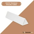 Box Partners Triangle Mailing Tubes 2" x 18 1/4" White 50/Bundle MTM218 ...