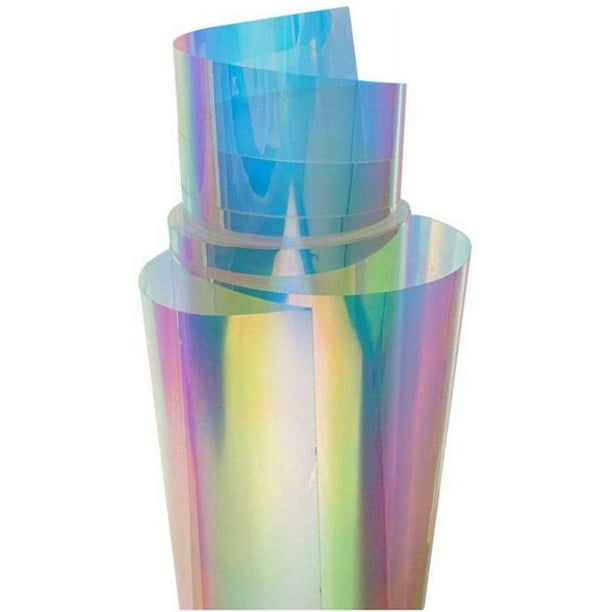 Self-Adhesive Holographic Window Film Craft Sheets Stickers Rainbow ...