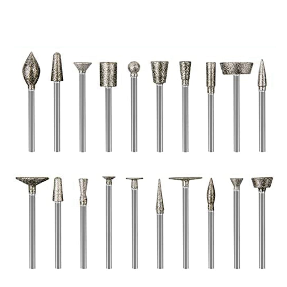 Click here for Unbranded Stone Carving Set Diamond Burr Bits 20pc... prices