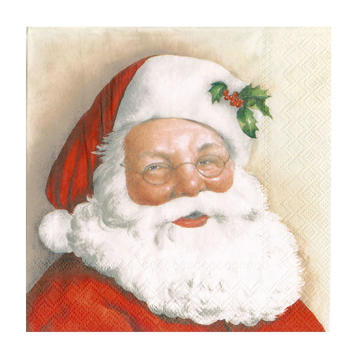 Small Jolly Santa Napkin. 20 Pack - Walmart.com