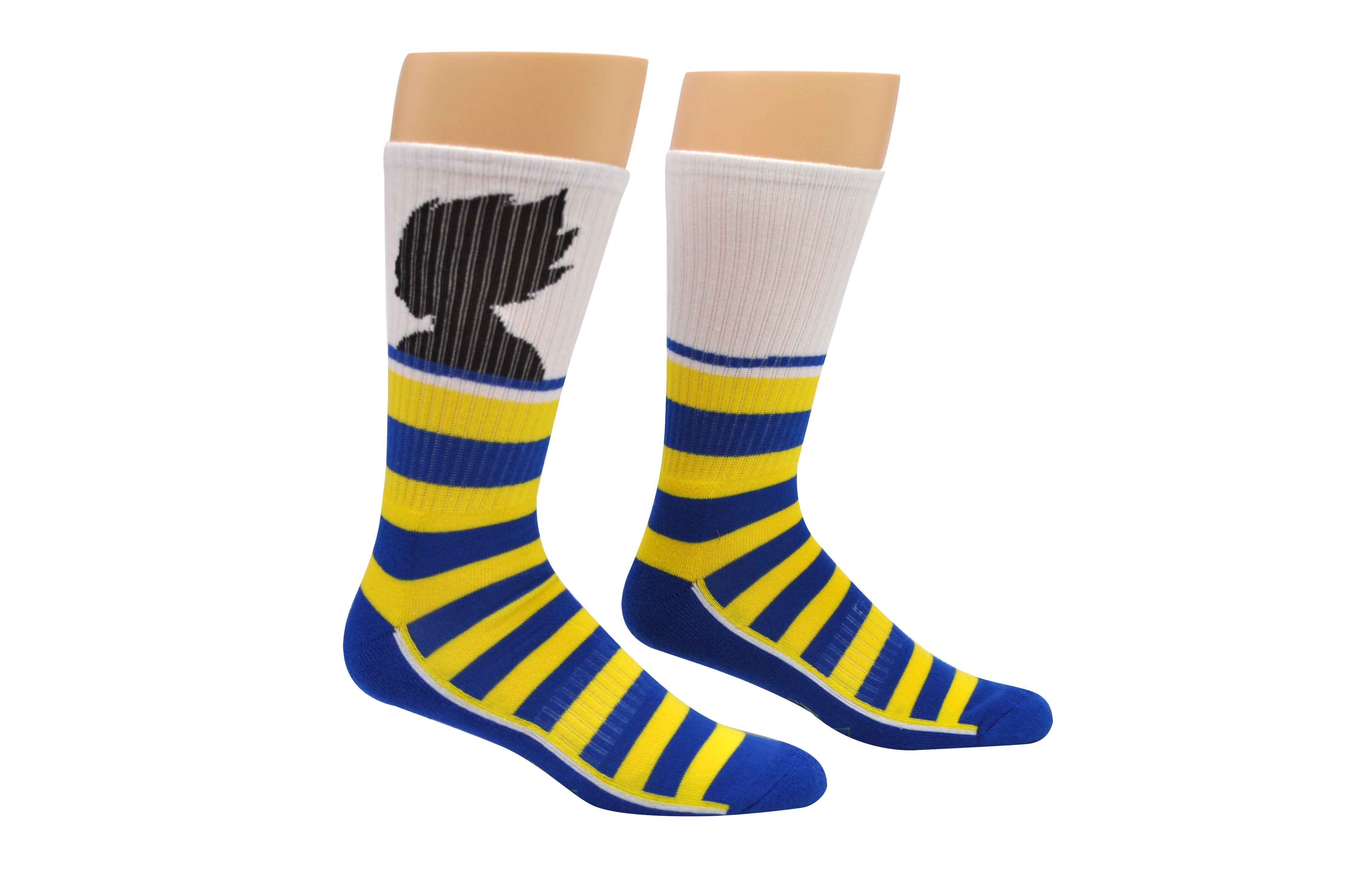 Dragon Ball Super Vegeta Silhouette Athletic Crew Socks - Walmart.com