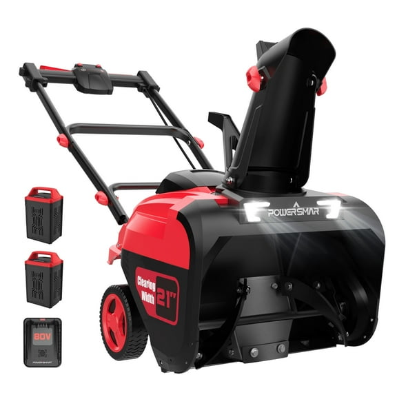 PowerSmart 24" Self-Propelled Gas Snow Blower, 212cc, Two-Stage Snow ...