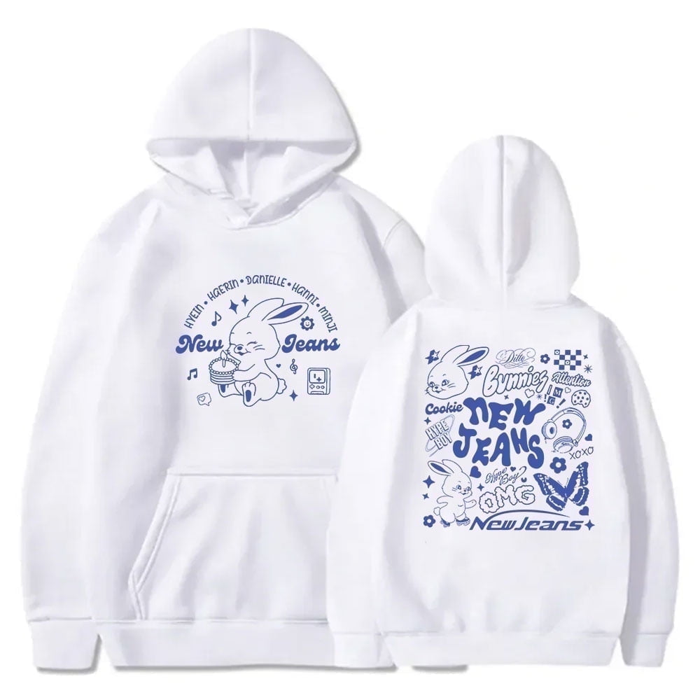 Click here for Jixin New Jeans Njwmx Hoodies Rabbit Logo Merch Pu... prices