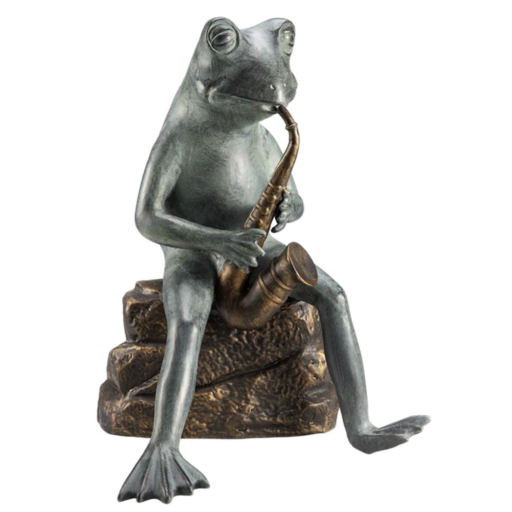Frog Bluesman Garden Sculpture Built-In Bluetooth Speaker - Walmart.com