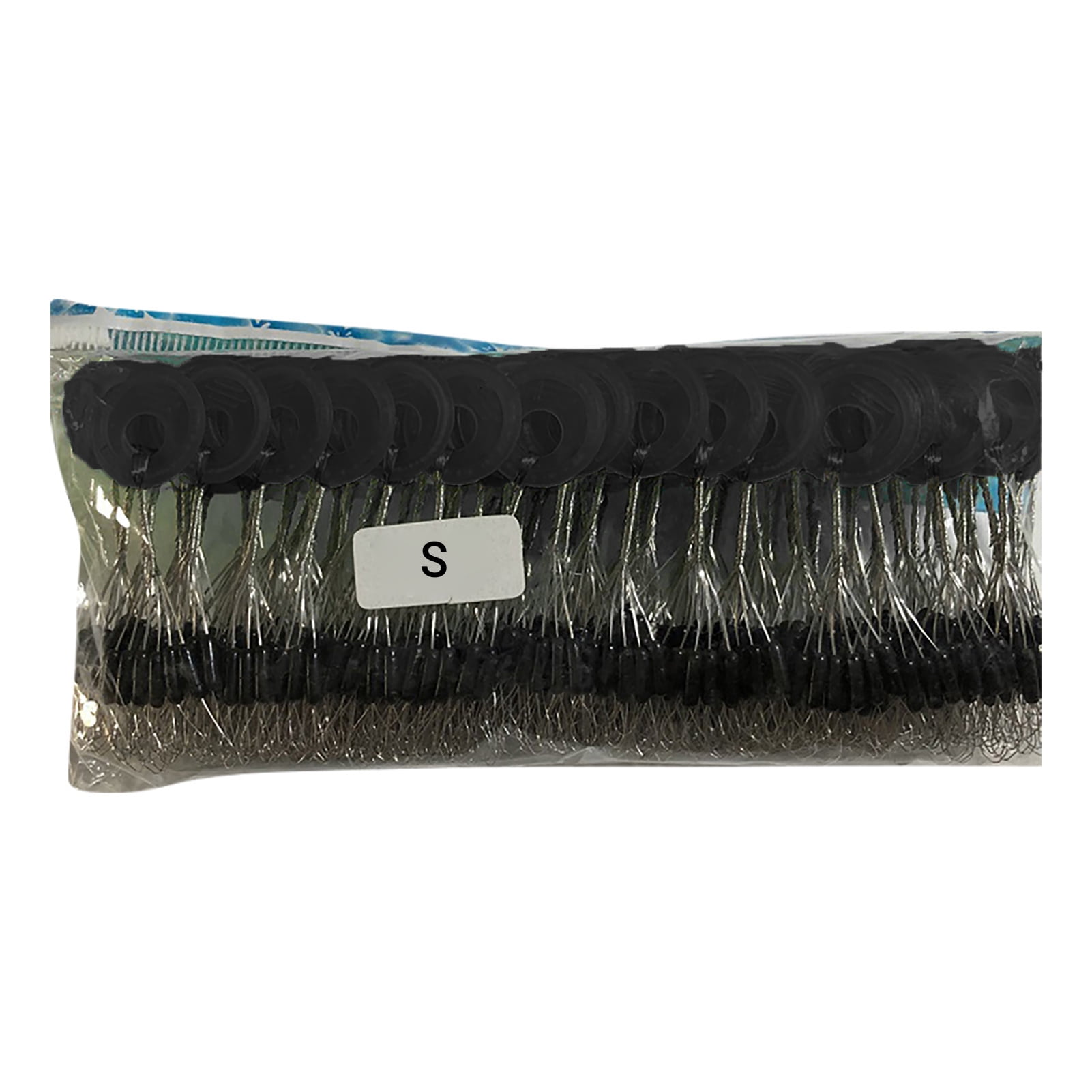 Opolski 100 Groups Oval Fishing Bobber Rubber Fish Beans Stopper Space ...