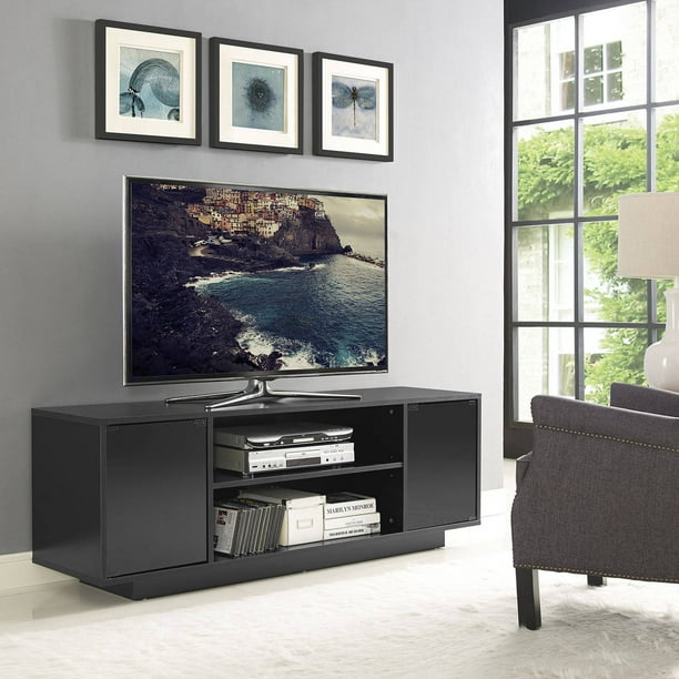 Modway Portal TV Stand for TVs up to 60" with Storage Space in Black ...