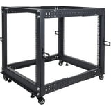 Sound Town 4-Post 12U Open Frame Sever and Network Equipment Rack with ...
