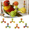 Rotating Windmill Interactive Parrot Toy for Cage Movement and Mental ...