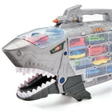 Kid Connection Shark Figure and Vehicle Transporter Play Set, 18 Pieces ...