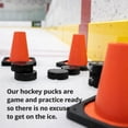 Official Regulation 6 oz. Ice Hockey Pucks Bulk - Case of 100 Hockey ...
