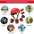 KAMUGO Kids Bike Helmet Set, Red - Toddler, Youth, Teen - Bicycle ...