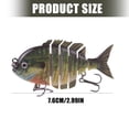 CEORPER 3D Artificial Fishing Lures Segment Swimbait Multiple Sections ...