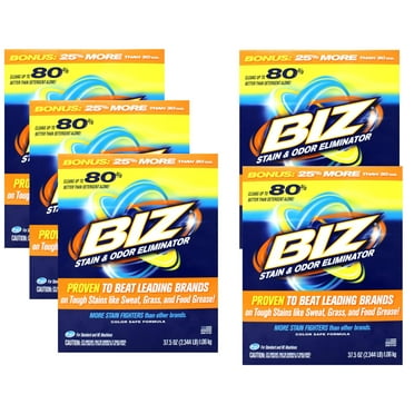 Biz Liquid Boosters Stain and Odor Eliminator, 20 Loads Pack of 5 ...
