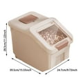 EcoNest Dog Food Bucket Household Sealed Bucket Large Capacity ...