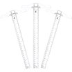 Mr. Pen- Drafting 3 Pc Large Transparent Triangular Ruler Set, Easy ...