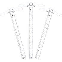 Mr. Pen- Drafting 3 Pc Large Transparent Triangular Ruler Set, Easy ...