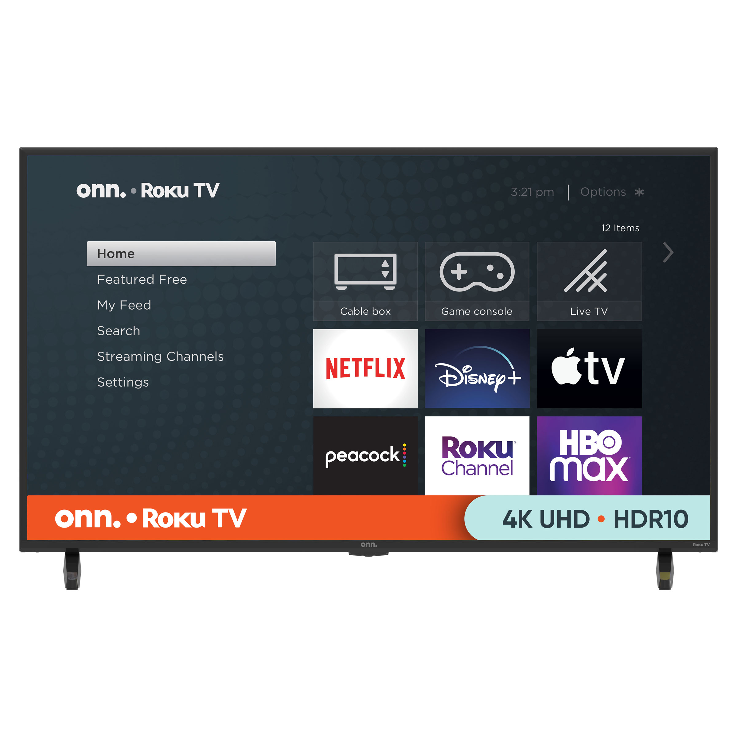 Onn 43 Class 4K UHD LED Roku Smart TV HDR 100012584 Walmart