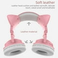 BLNVKOP Foldable Ear Headphones LED Wireless 5.0 Autom-Change Colorful ...