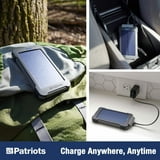 4Patriots Patriot Power Cell CX: Portable Solar Power Bank, Waterproof ...